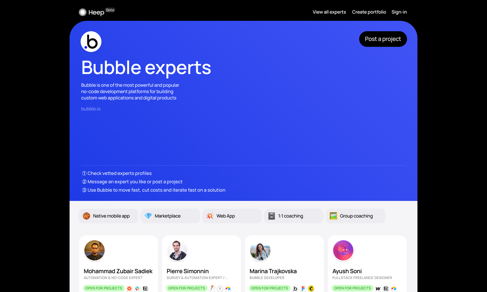 Bubble App of the Day: Heep