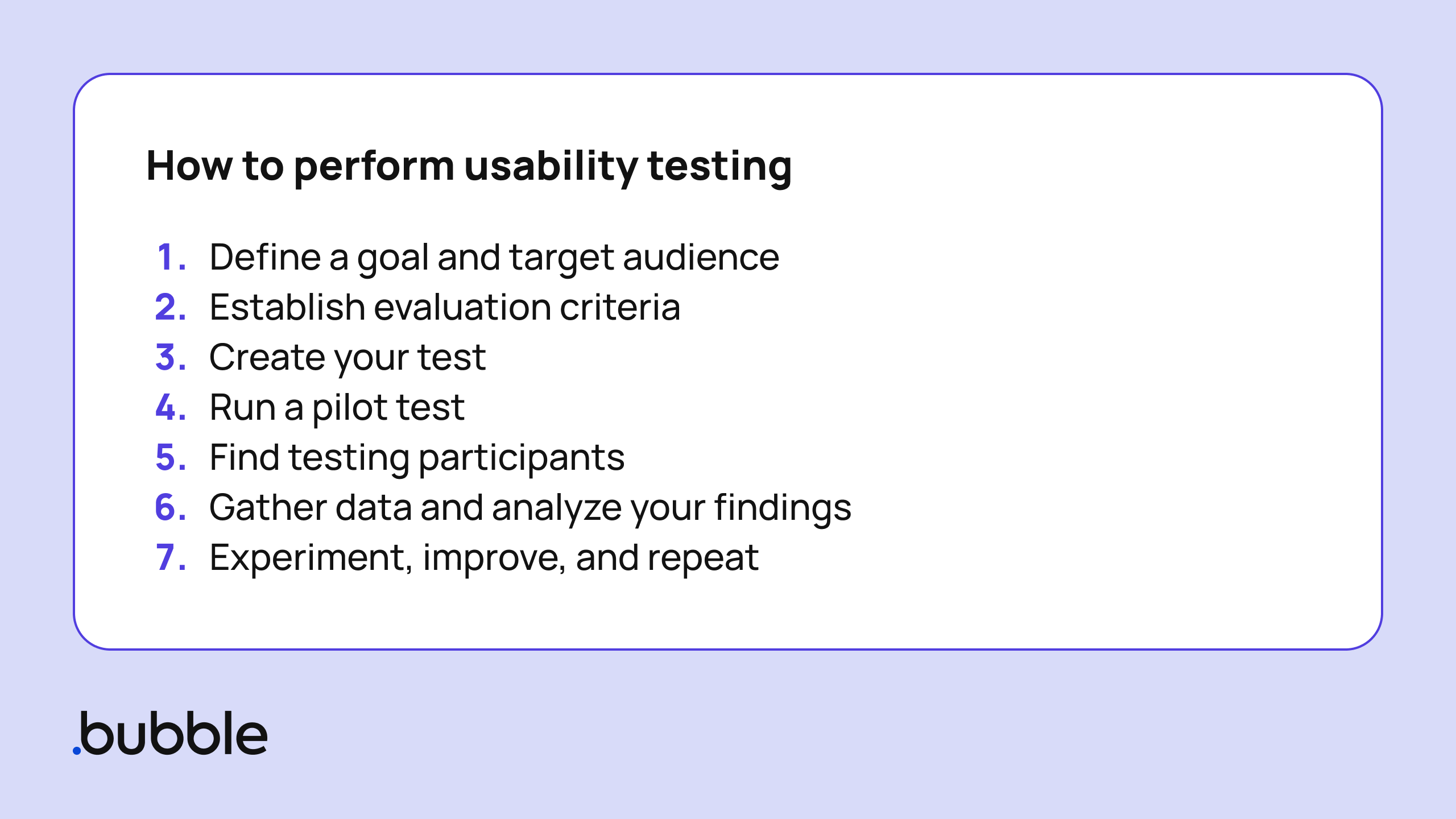 Usability Testing 101: What it Is, How to Do It, and Why | Bubble