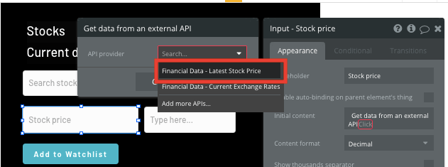 How To Build A Stock Market App With No Code