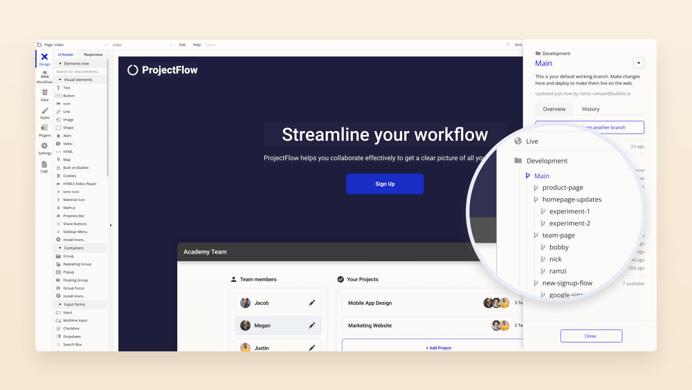 Introducing Bubble’s New Version Control