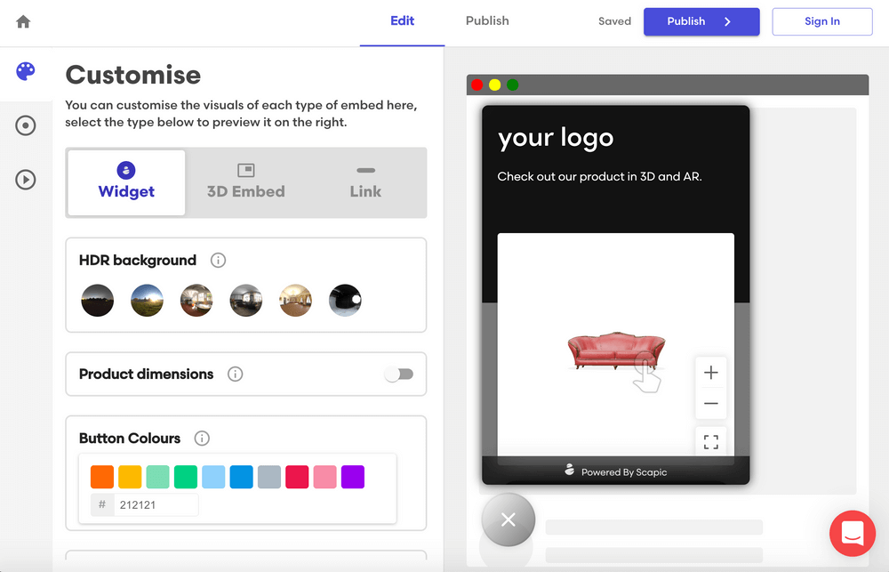 Scapic Review: Augmented Reality E-Commerce Tool
