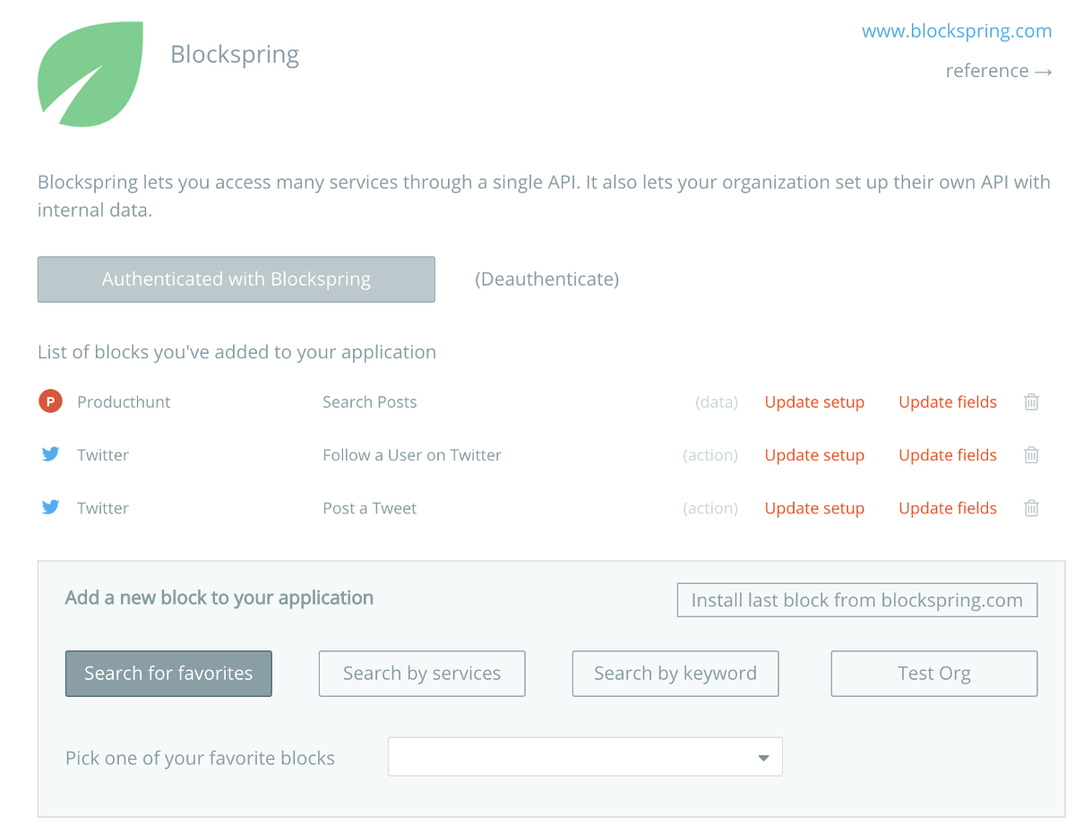 Bubble + Blockspring: Software, Meet Data