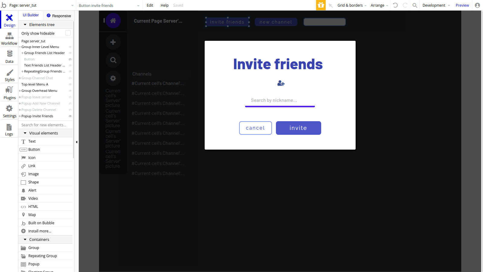 How to Build a Discord Clone Without Code: Tutorial | Bubble